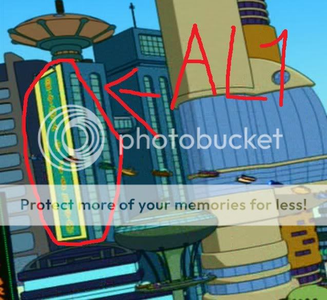 Futurama: 3 Alien Language Sightings in opening